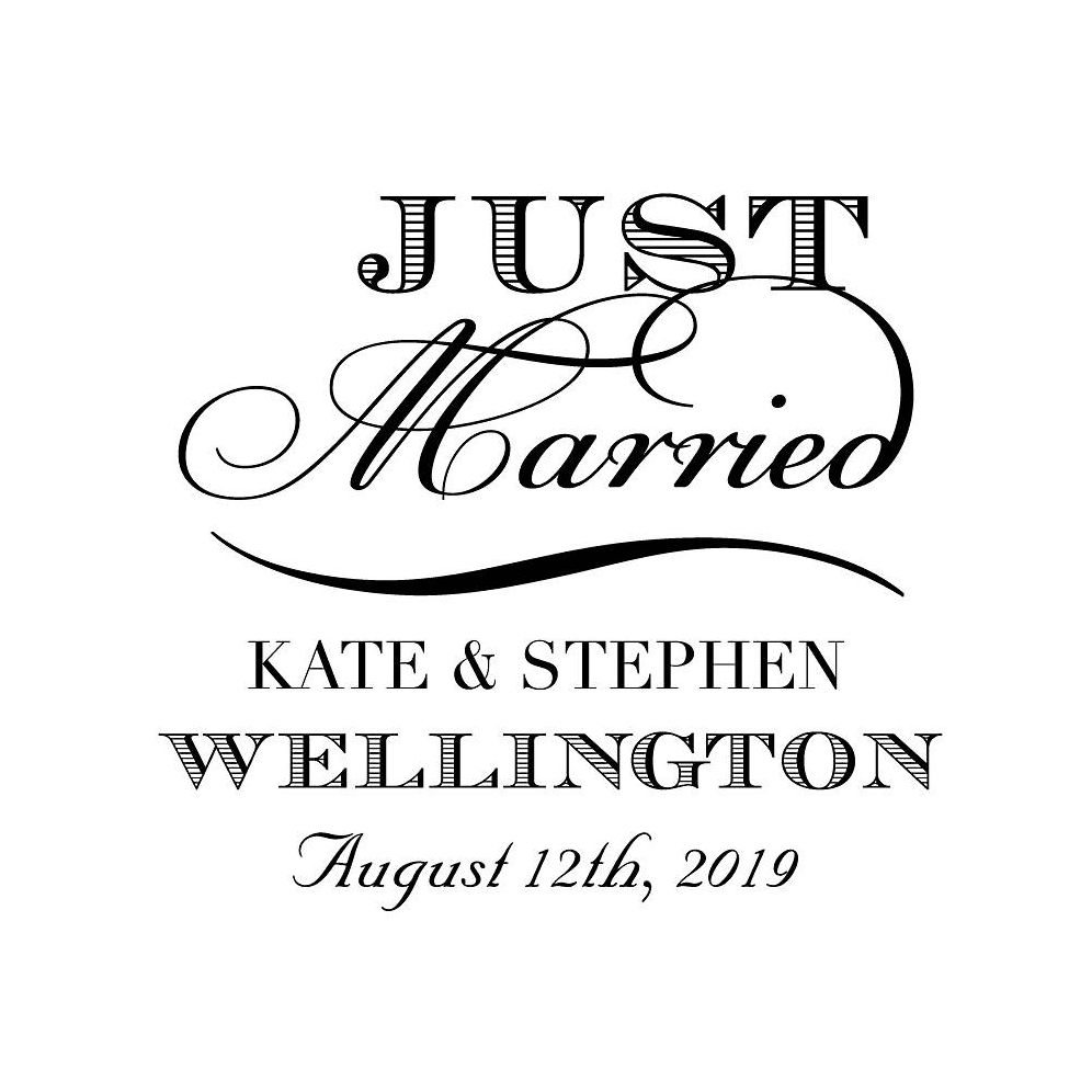 Announcement Script Custom Stamp | Paper Source