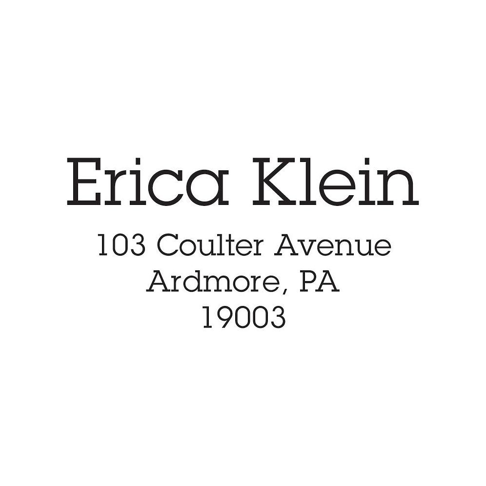 Bold Type Modern Custom Stamp | Paper Source