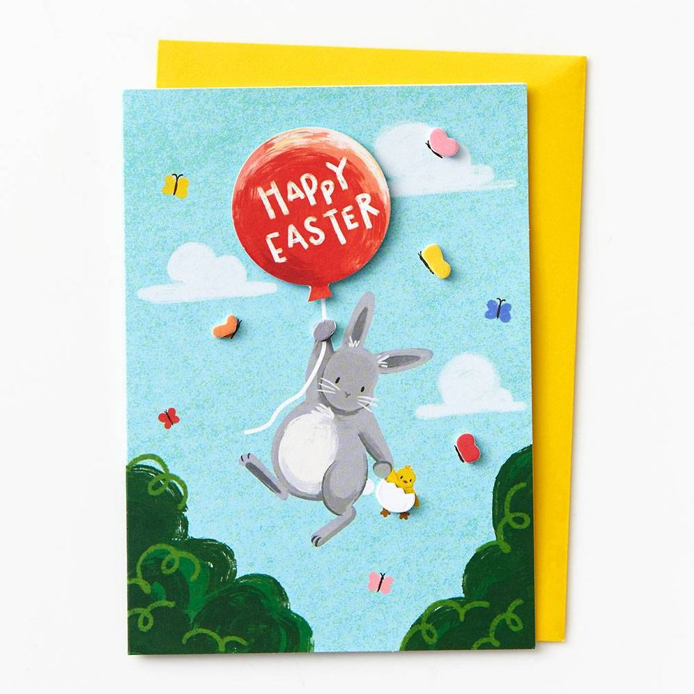 Bunny Balloon Easter Card