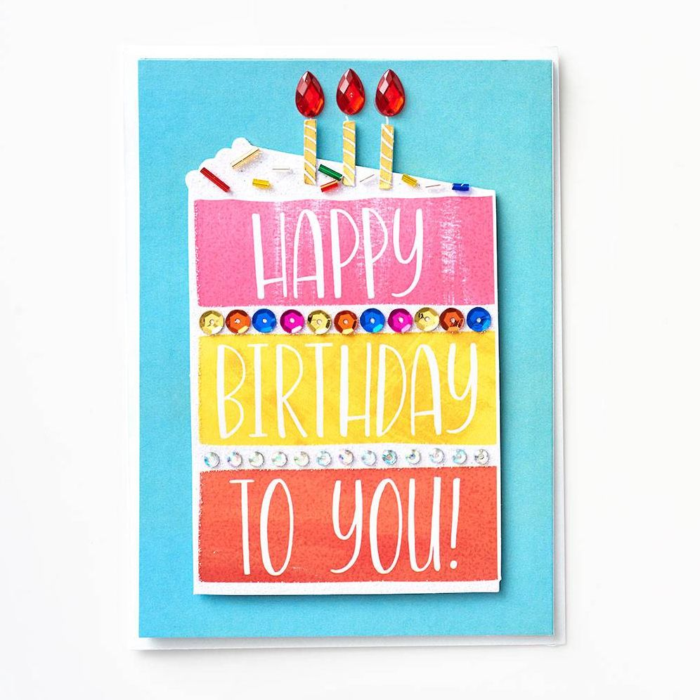 Embellished Cake Slice Birthday Card | Paper Source