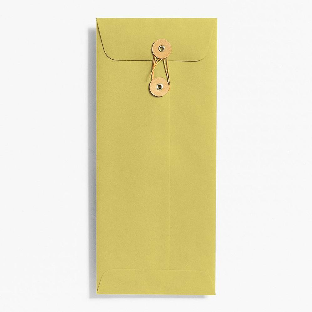 #10 String & Button Chartreuse Envelopes | Paper Source