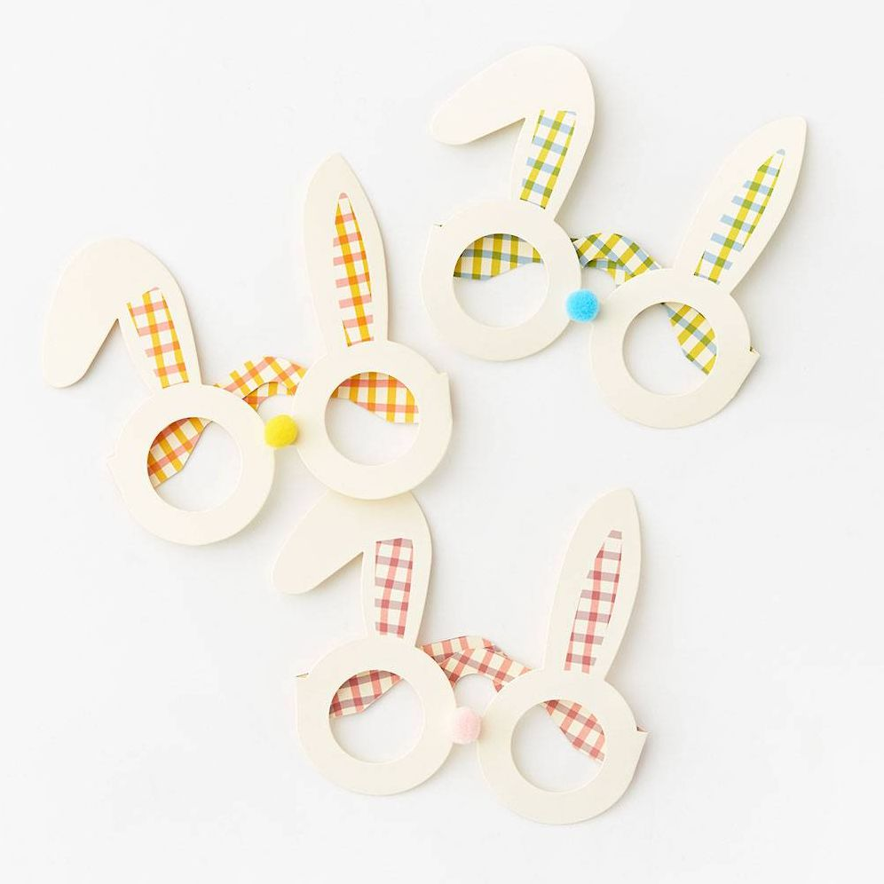 Gingham Bunny Glasses | Paper Source