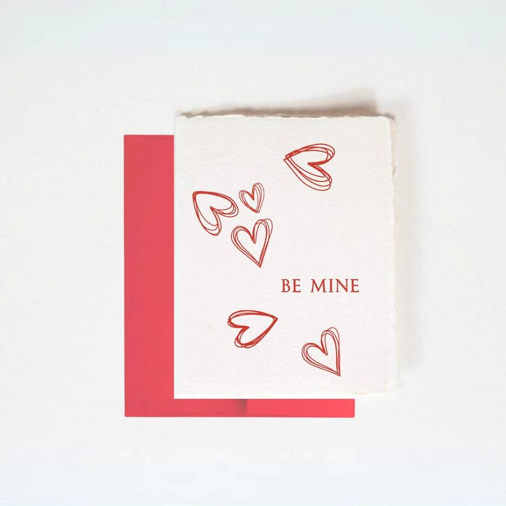 Be Mine Hearts Valentine's Day Card | Paper Source