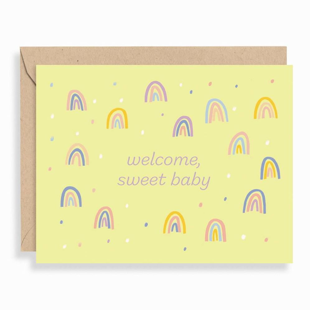 Hello Sunshine Rainbows Baby Card | Paper Source