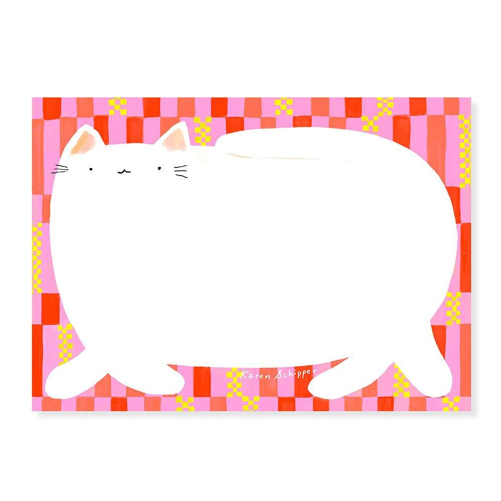 Karen Schipper Chester Cat Notepad | Paper Source