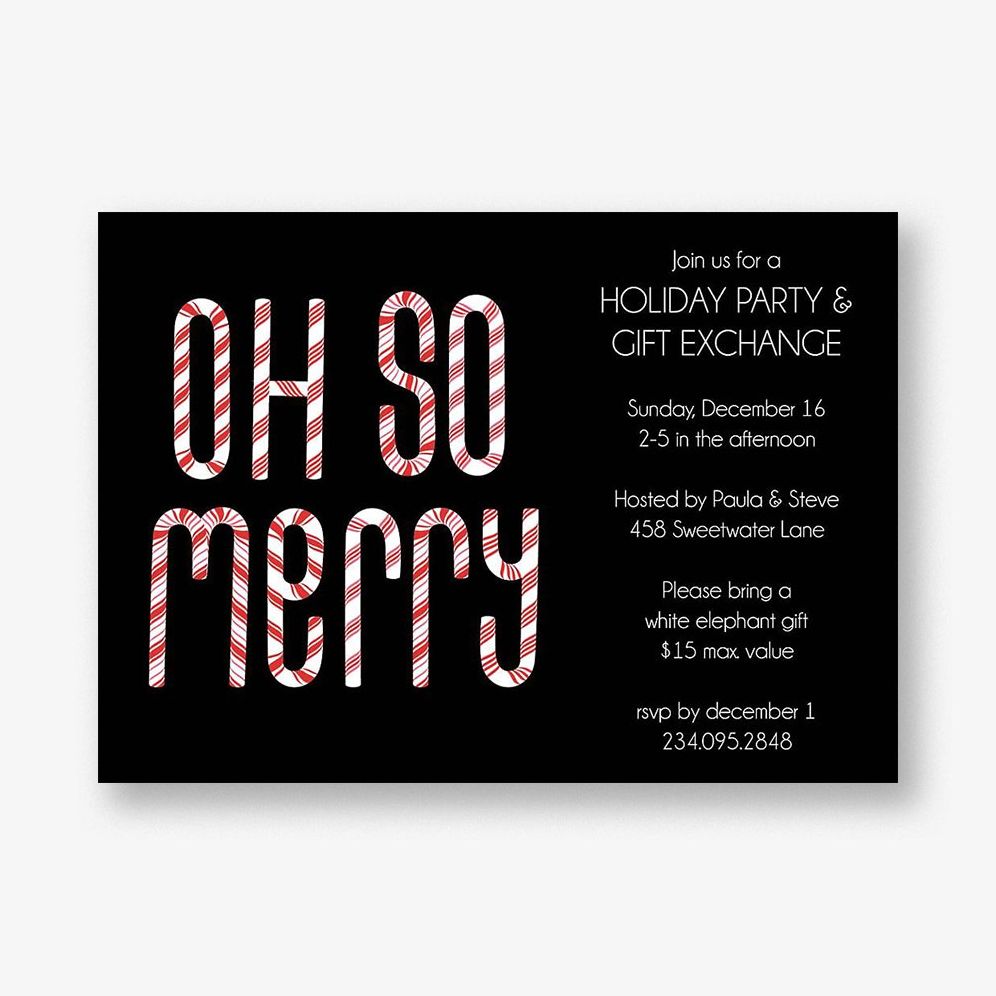Oh So Merry Holiday Party Invitation | Paper Source