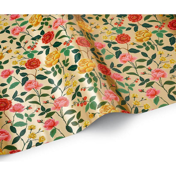 Rifle Paper Co. Roses Wrapping Paper | Paper Source