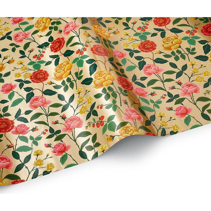 Rifle Paper Co. Roses Wrapping Paper | Paper Source