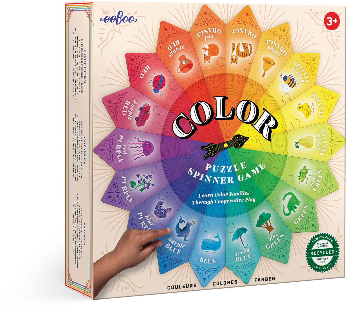 Color Puzzle Spinner Game | Paper Source