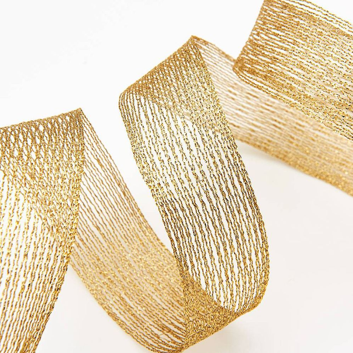 Maze Gold Net Ribbon 1.5" 5 YD | Paper Source