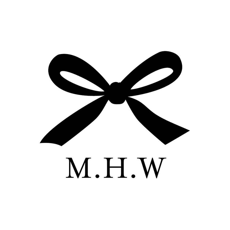 Monogram Bow Custom Stamp | Paper Source