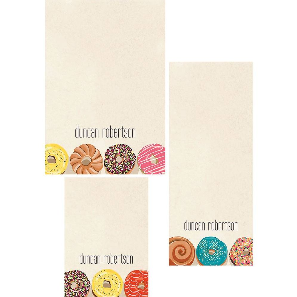 Donuts Mixed Personalized Notepads | Paper Source