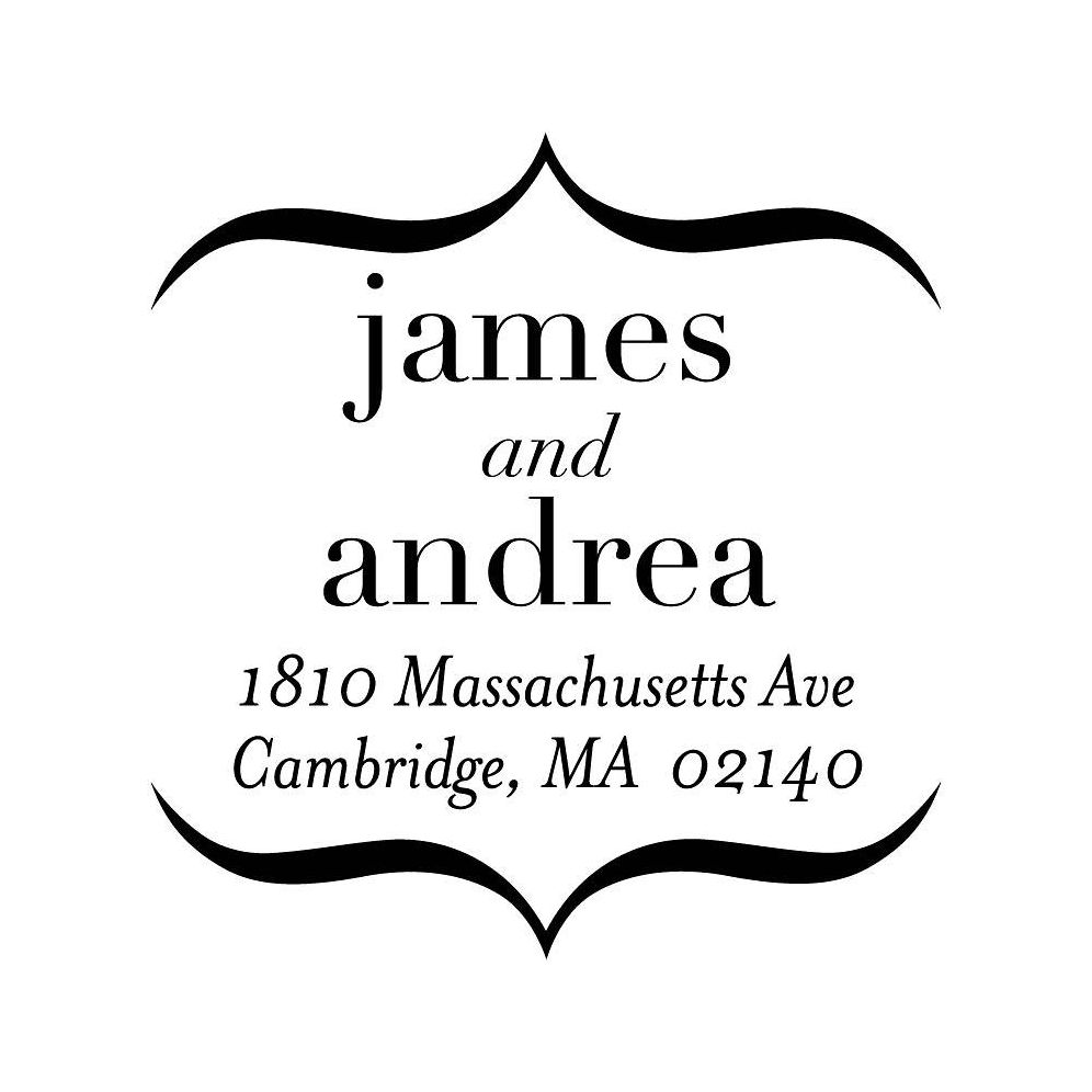 Bold Bracket Custom Stamp | Paper Source