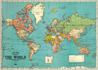 World Map Wrap & Poster | Paper Source