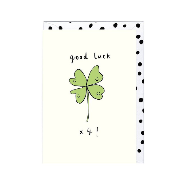 Four Times Good Luck Card | Paper Source