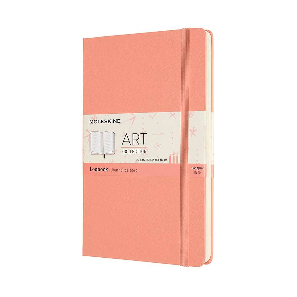 Moleskine Coral Pink Art Logbook | Paper Source