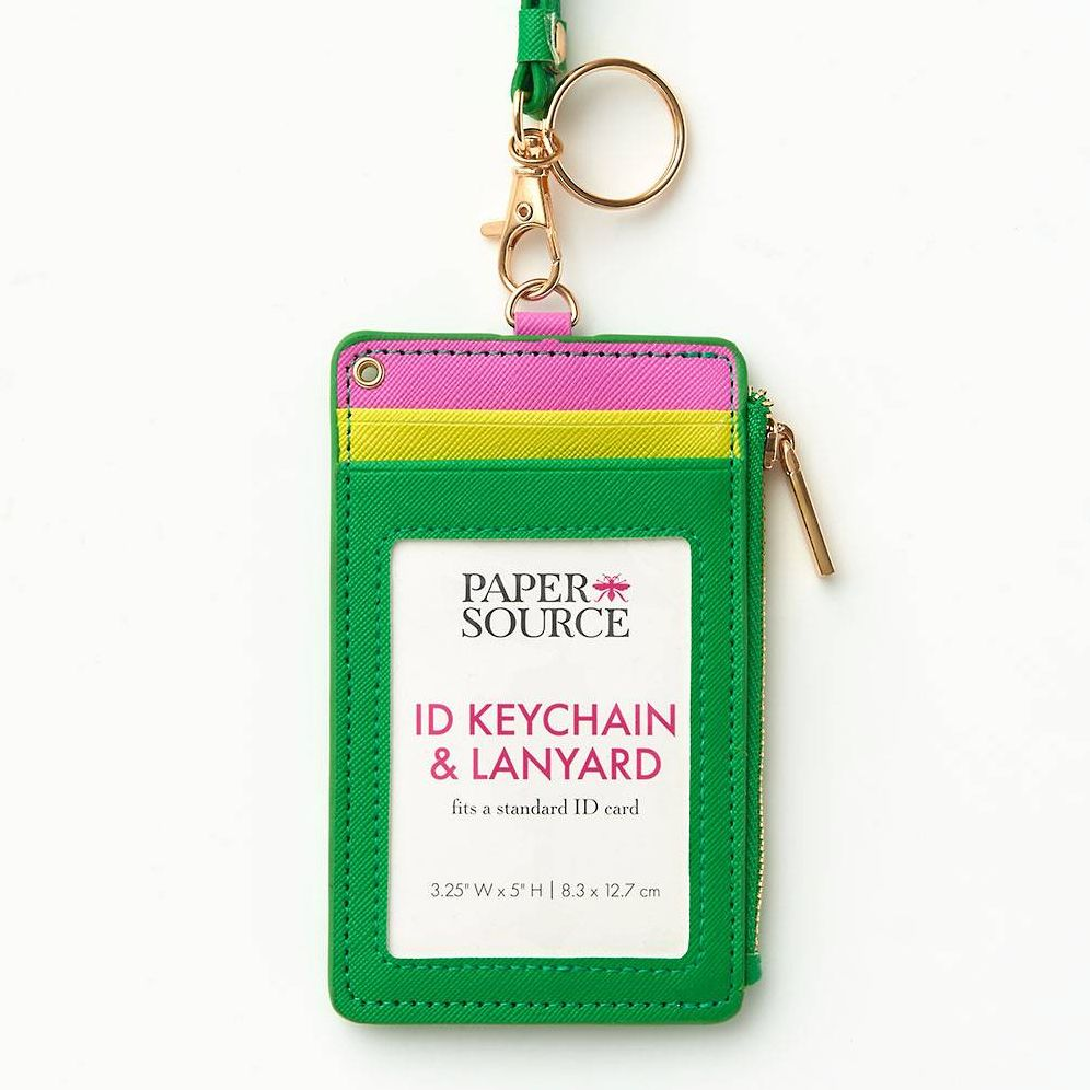 Colorblock Card Holder and Lanyard | Paper Source