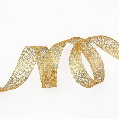 Maze Gold Net Ribbon 1.5" 5 YD | Paper Source