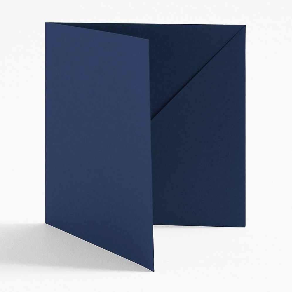 5.5" Square Night Diagonal Folders | Paper Source