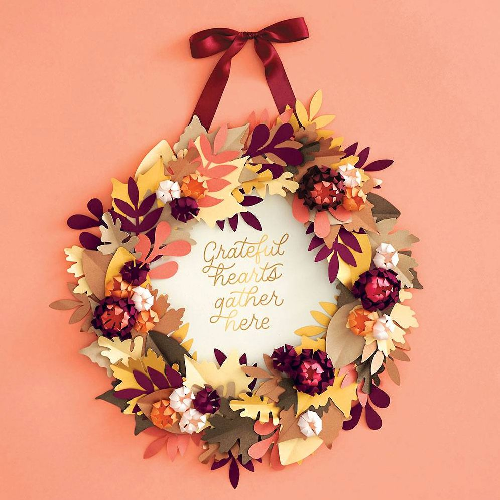 Grateful Hearts Fall Wreath Kit | Paper Source