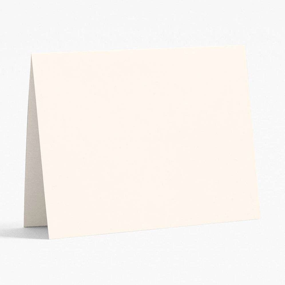 5.5" Square Superfine Soft White Folded Cards | Paper Source