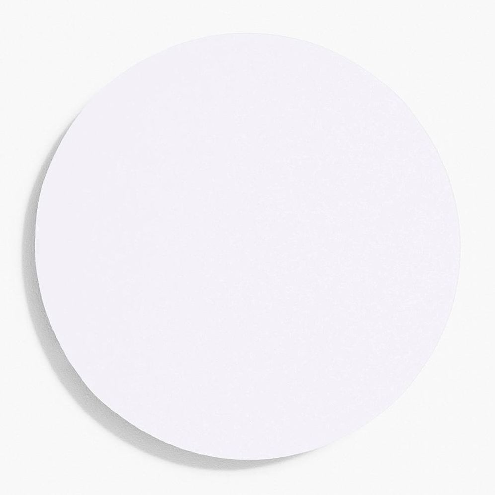 5.5" Pure White Circle Cards