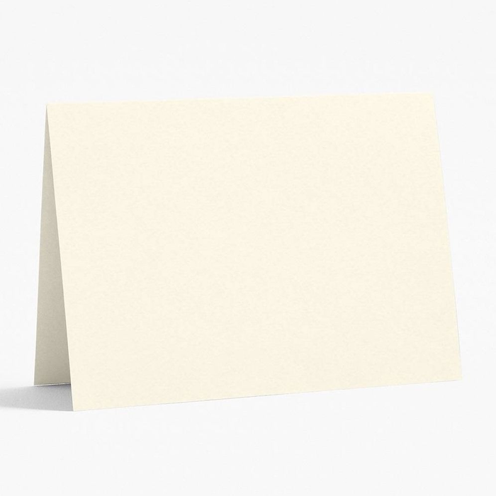 Luxe White A6 Folded Cards | Paper Source