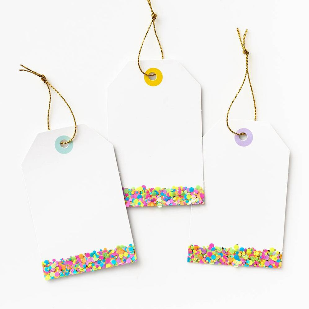 Rainbow Confetti Gift Tags | Paper Source