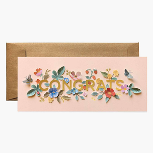 Floral Congratulations Money Card | Paper Source