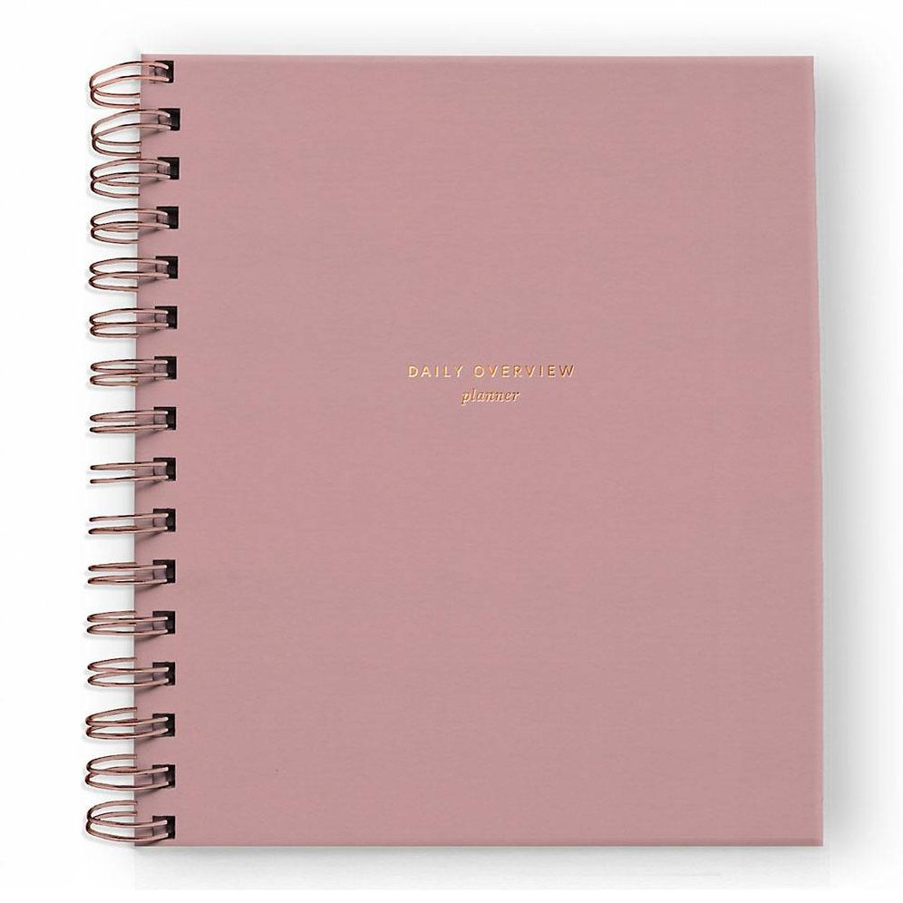 Dusty Rose Daily Overview Planner | Paper Source