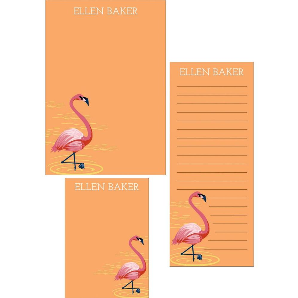 Flamingo Mixed Personalized Notepads | Paper Source