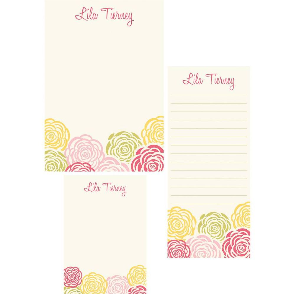 Roses Mixed Personalized Notepads | Paper Source