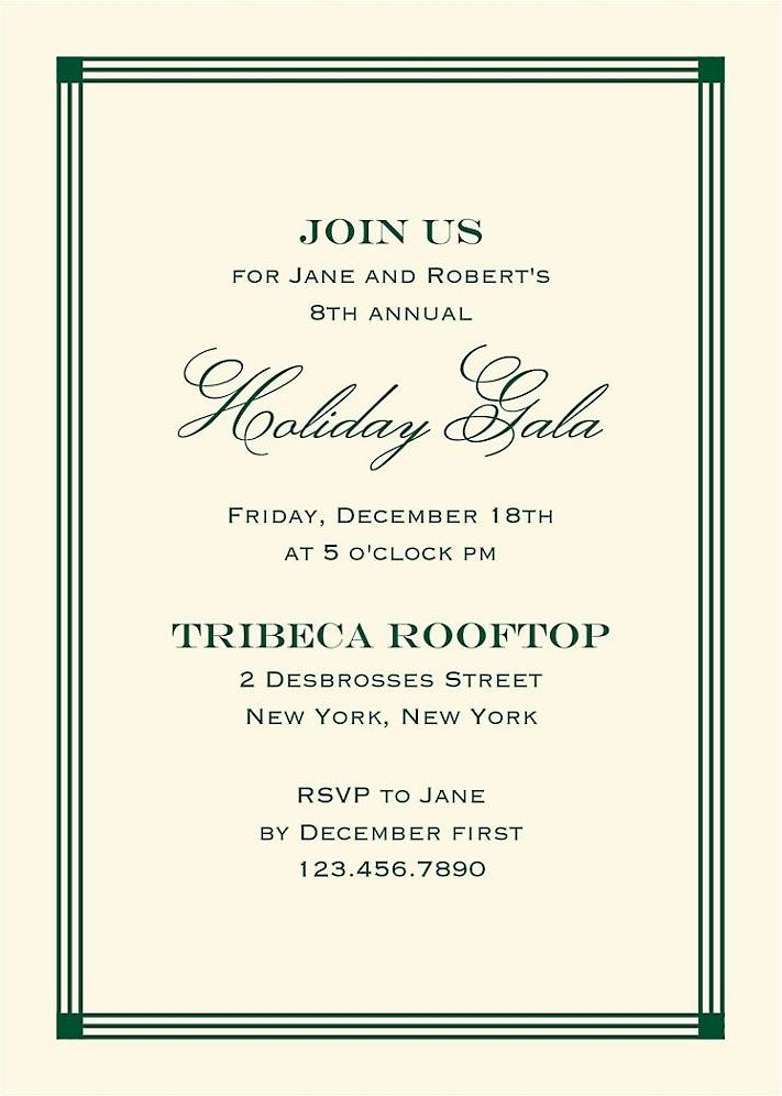 Vintage Craftsman Border Holiday Party Invitation | Paper Source