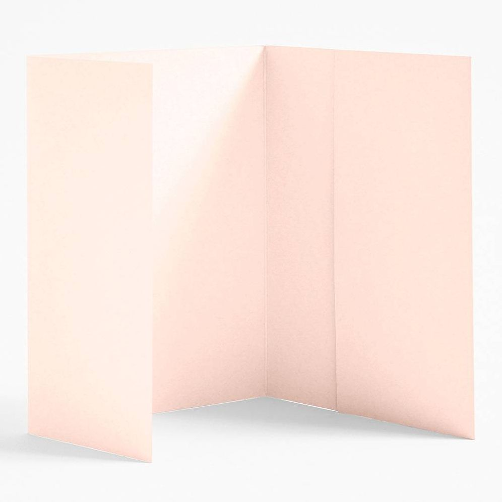 A7 Luxe Blush Folder Enclosures | Paper Source