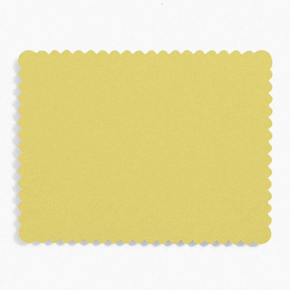 Chartreuse A2 Scallop Note Cards | Paper Source