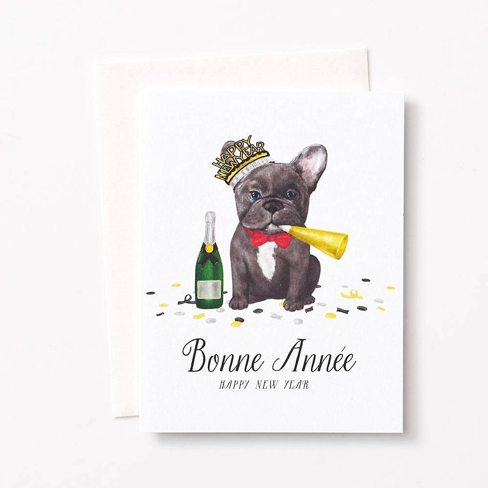 Frenchie New Year Card | Paper Source