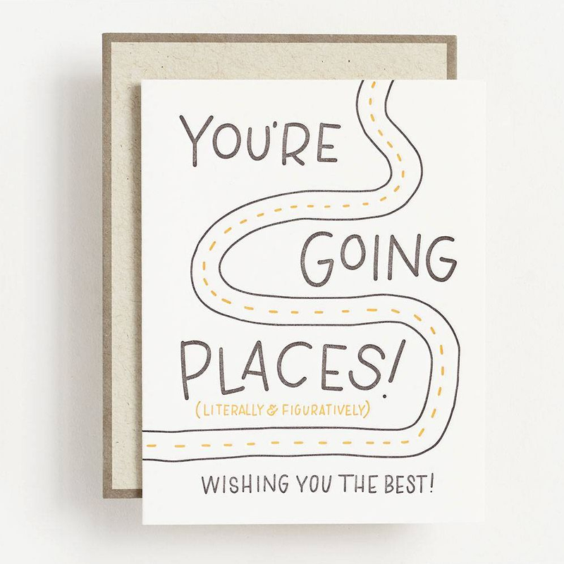 You're Going Places Goodbye Card | Paper Source