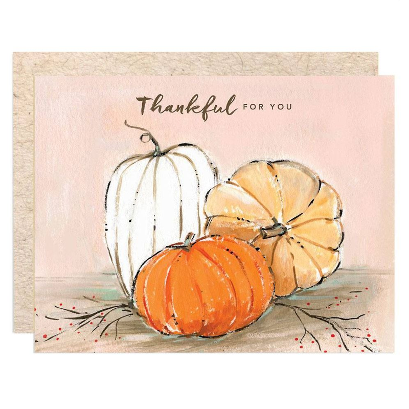 Thankful For You Greeting Card | Paper Source
