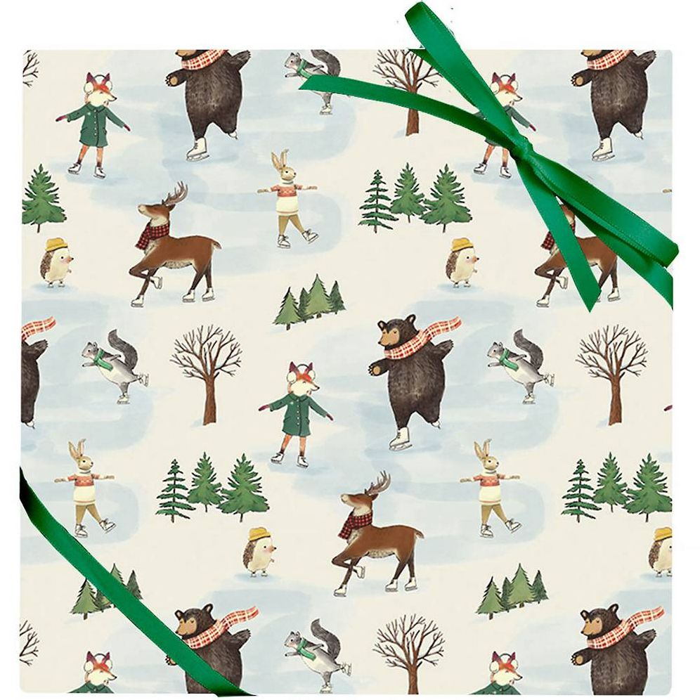 Skating Critters Wrapping Paper | Paper Source