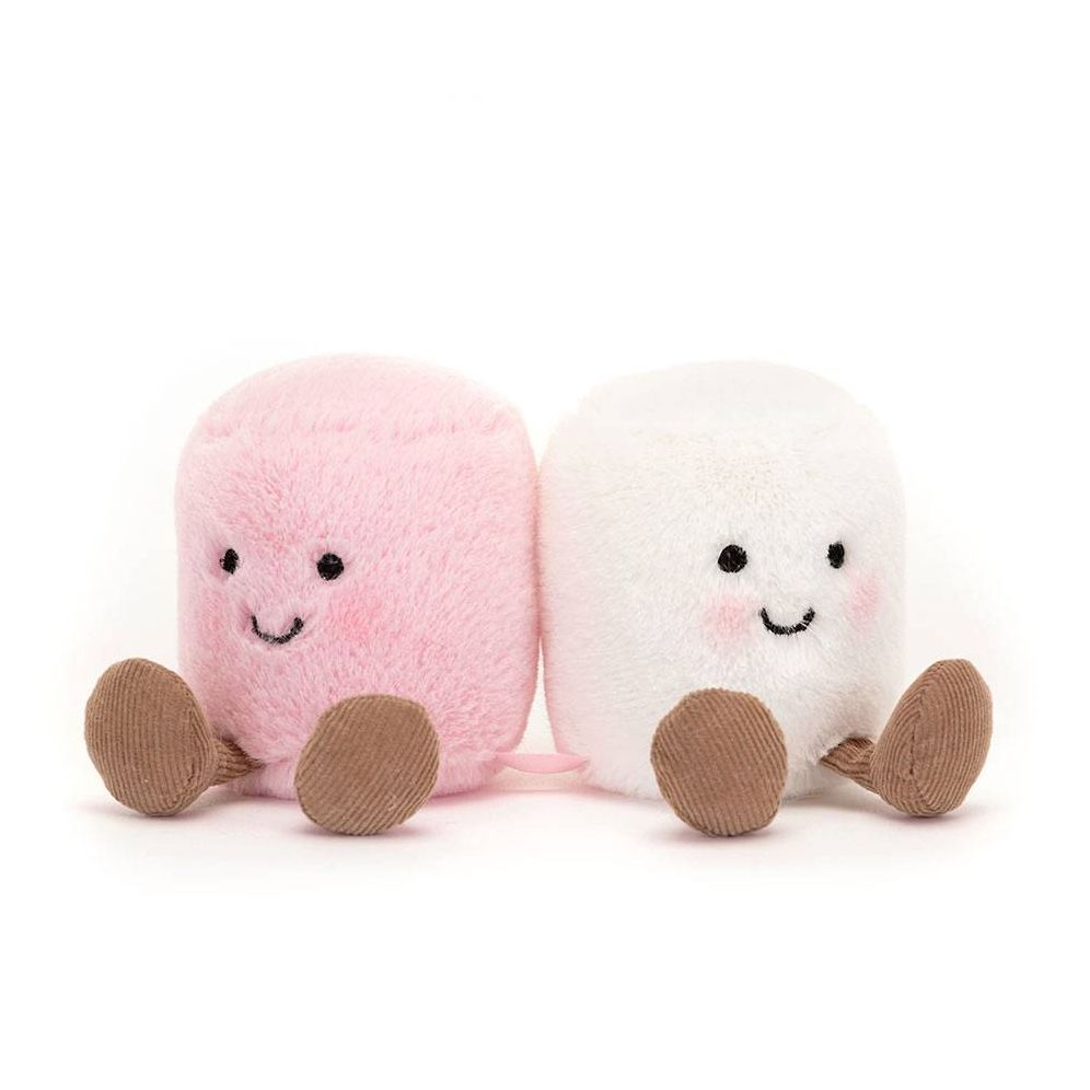 Jellycat Amuseable Pink & White Marshmallow Plush - In Store Exclusive ...