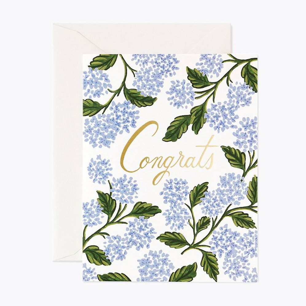 Rifle Paper Co. Hydrangeas Congratulations Card | Paper Source