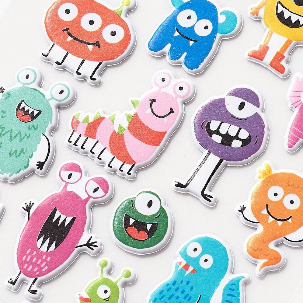 Monster Puffy Stickers | Paper Source