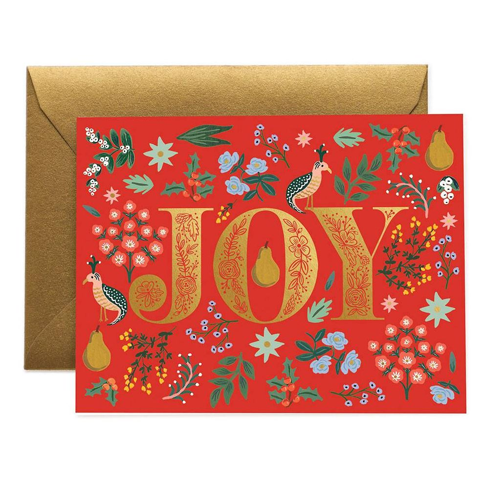 Joy Partridge Holiday Card | Paper Source