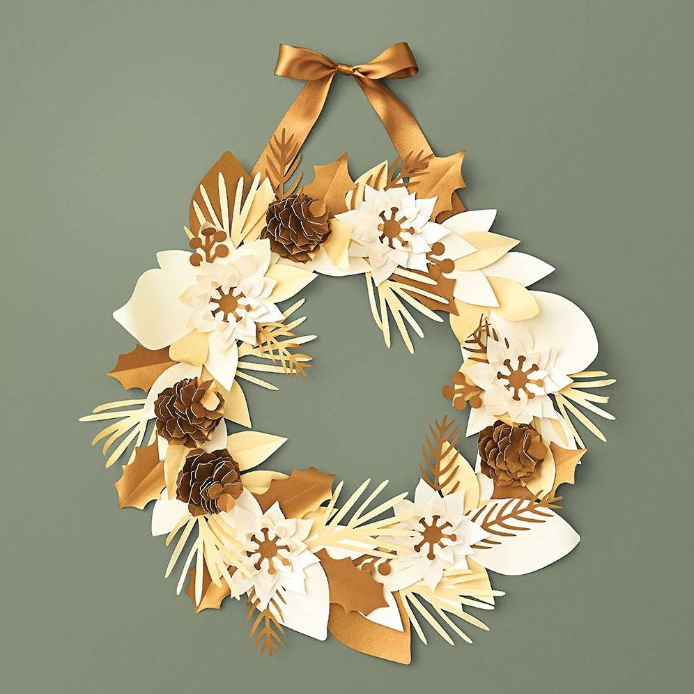 Sophisticated Holiday Wreath Craft Kit | Paper Source