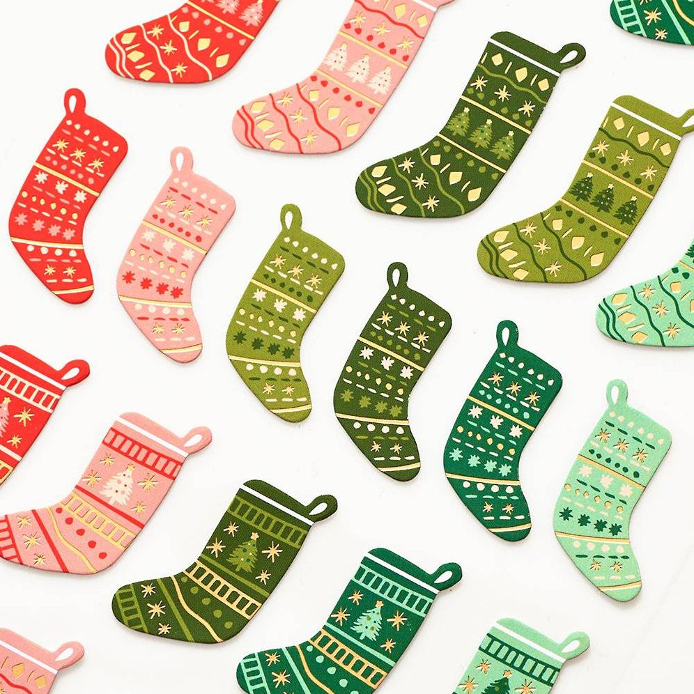 Christmas Stockings Stickers | Paper Source
