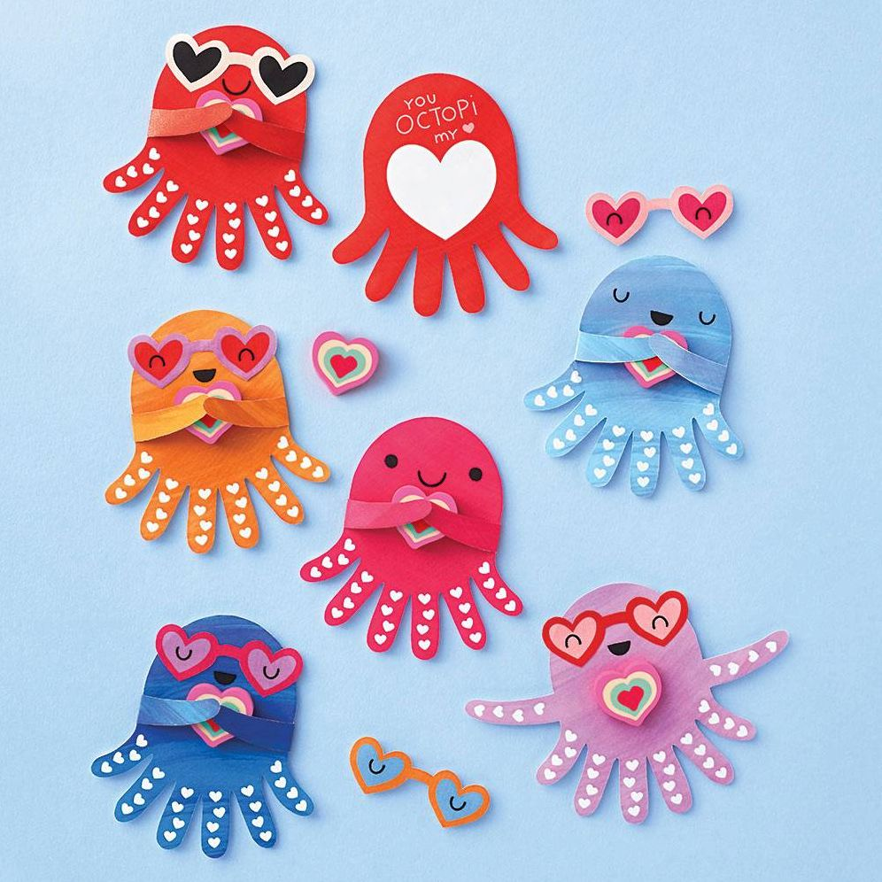 Octopus Eraser Valentine Card Kit | Paper Source