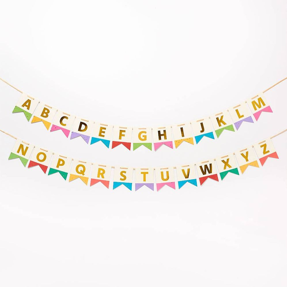Colorful Fleck Letter Banner | Paper Source