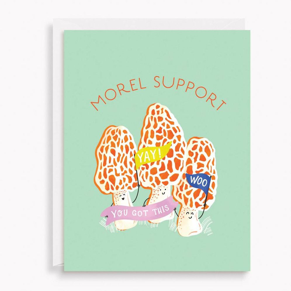 Morel Support Mushrooms Greeting Card | Paper Source