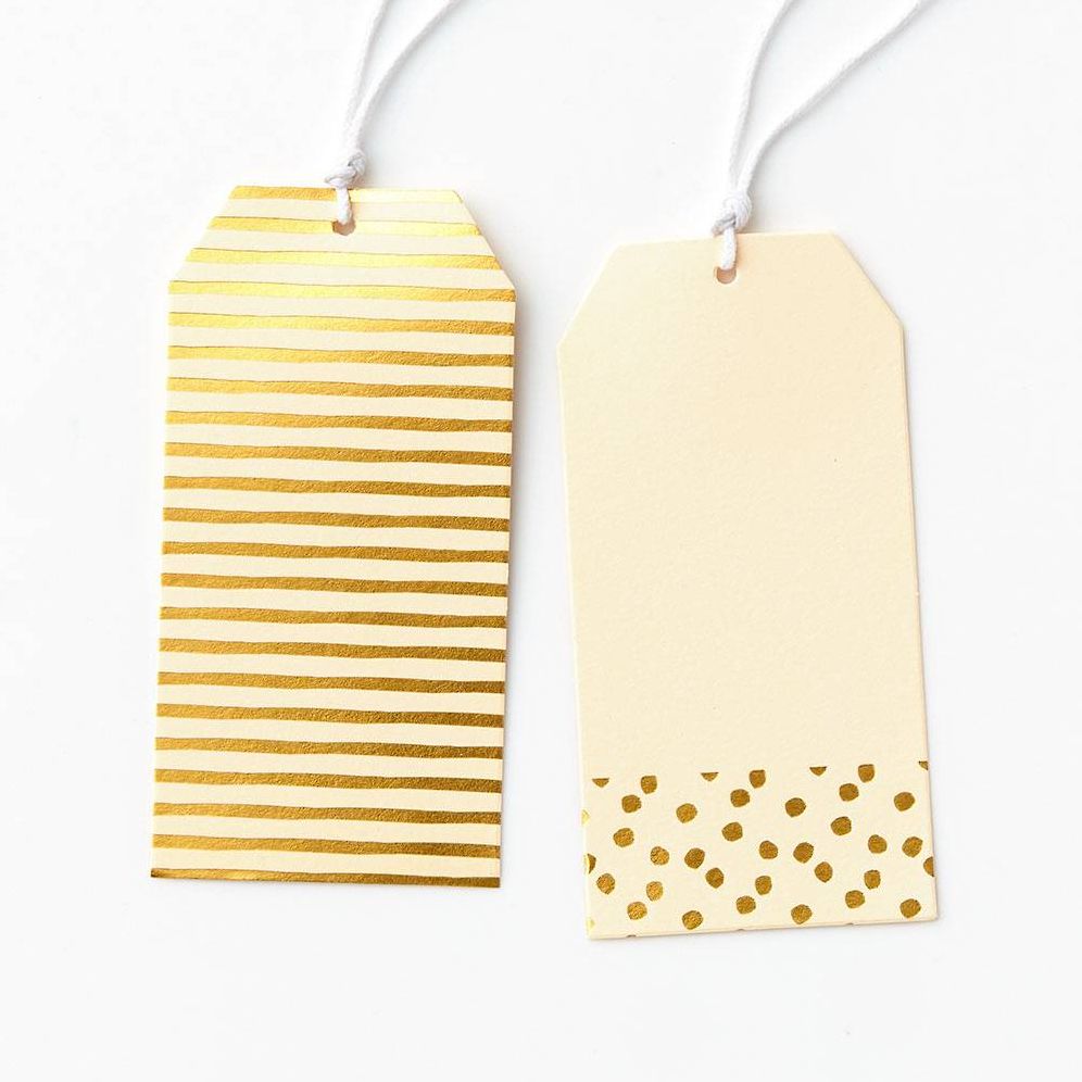 Stripe and Dot Gift Tags | Paper Source