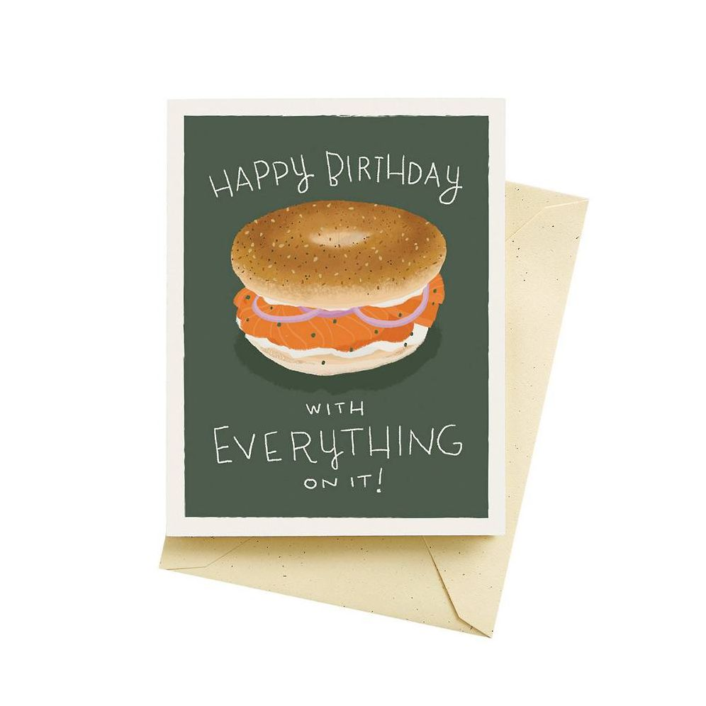 Everything Bagel Birthday Card | Paper Source